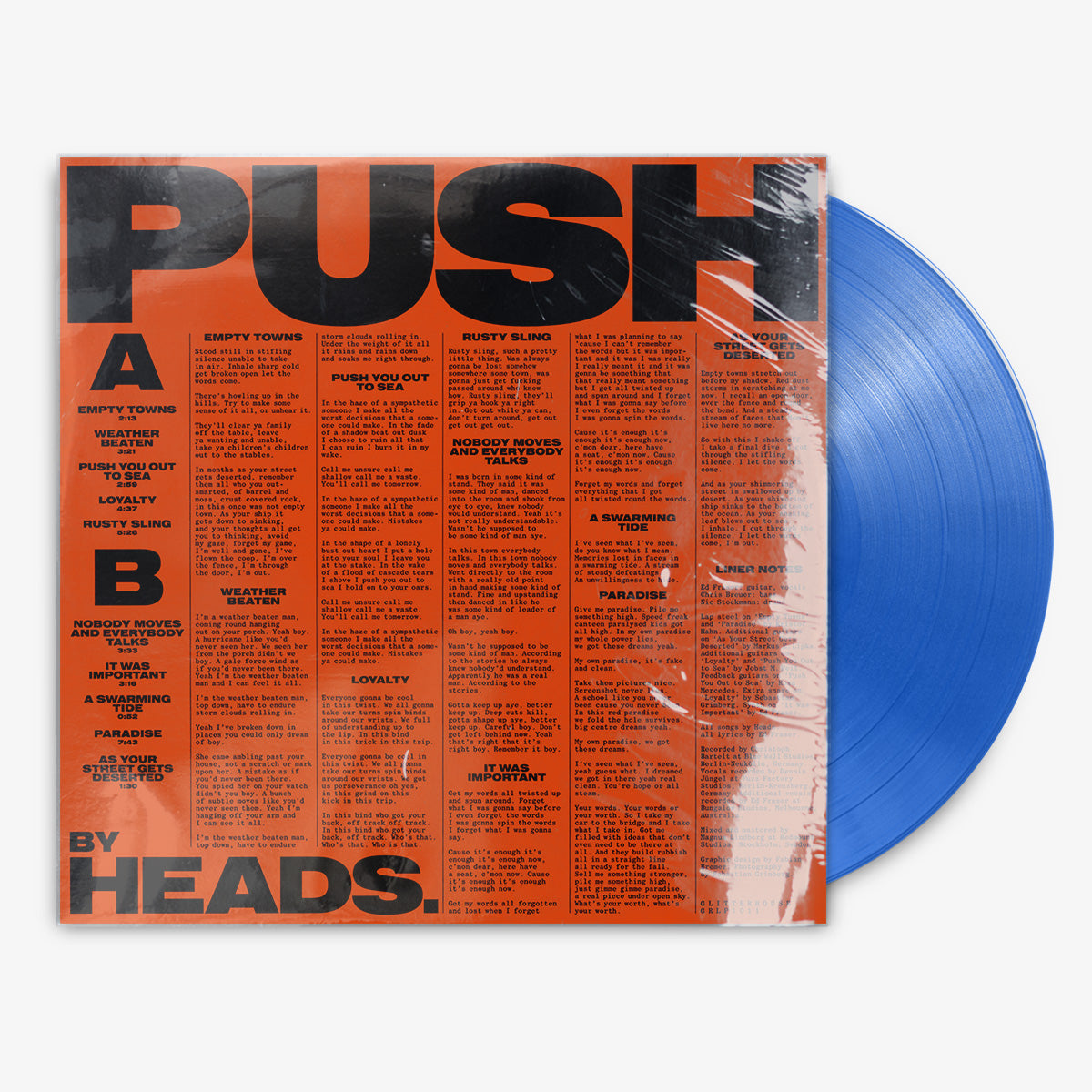 HEADS. 'Push' LP - Mondo Negro